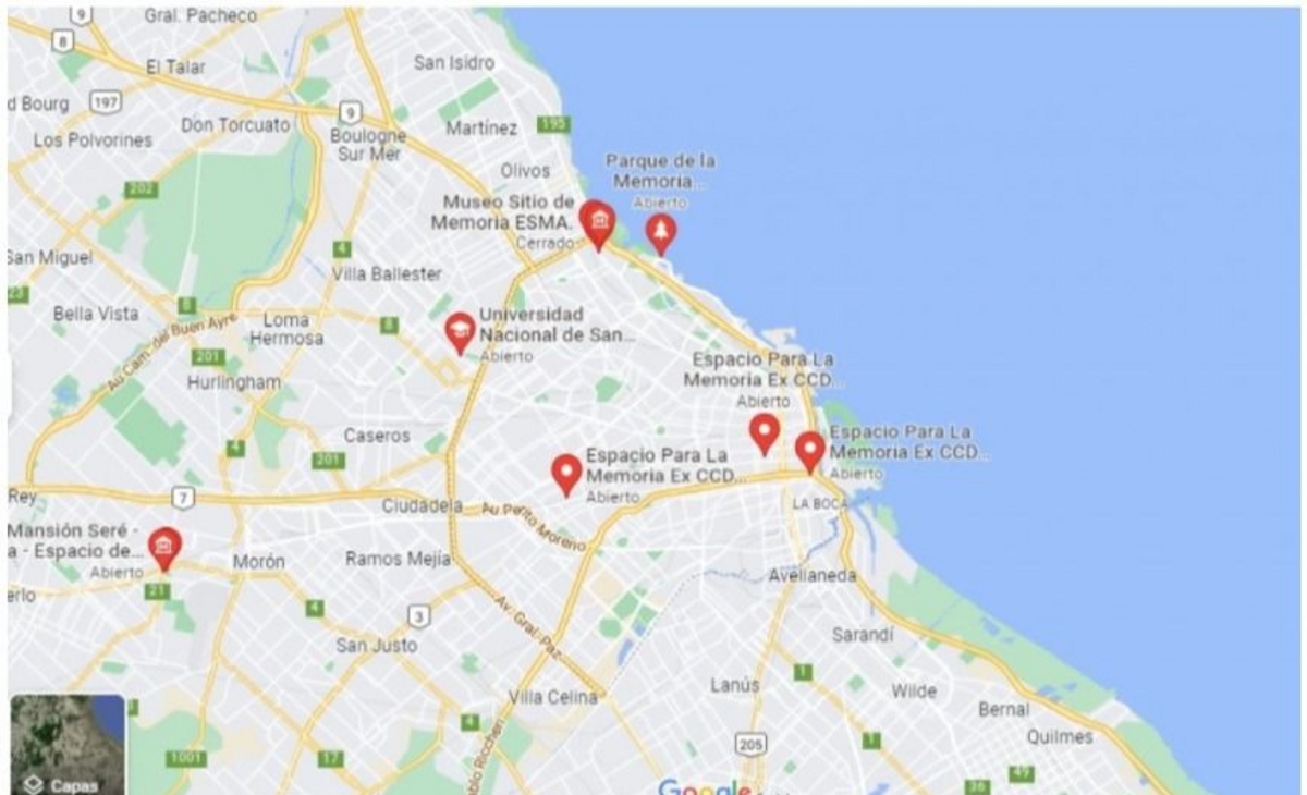 Google Maps incorporó Sitios y Espacios de Memoria de la Argentina a su ...