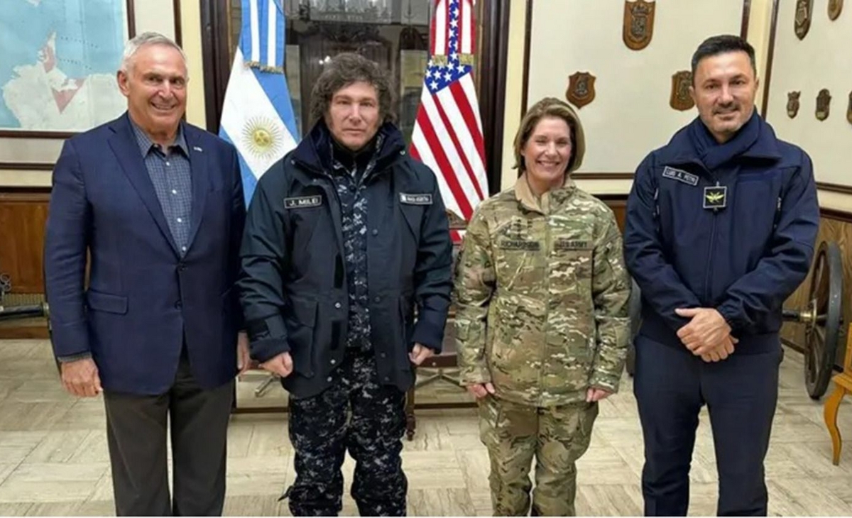 Milei anunció base naval yanqui en Tierra del Fuego