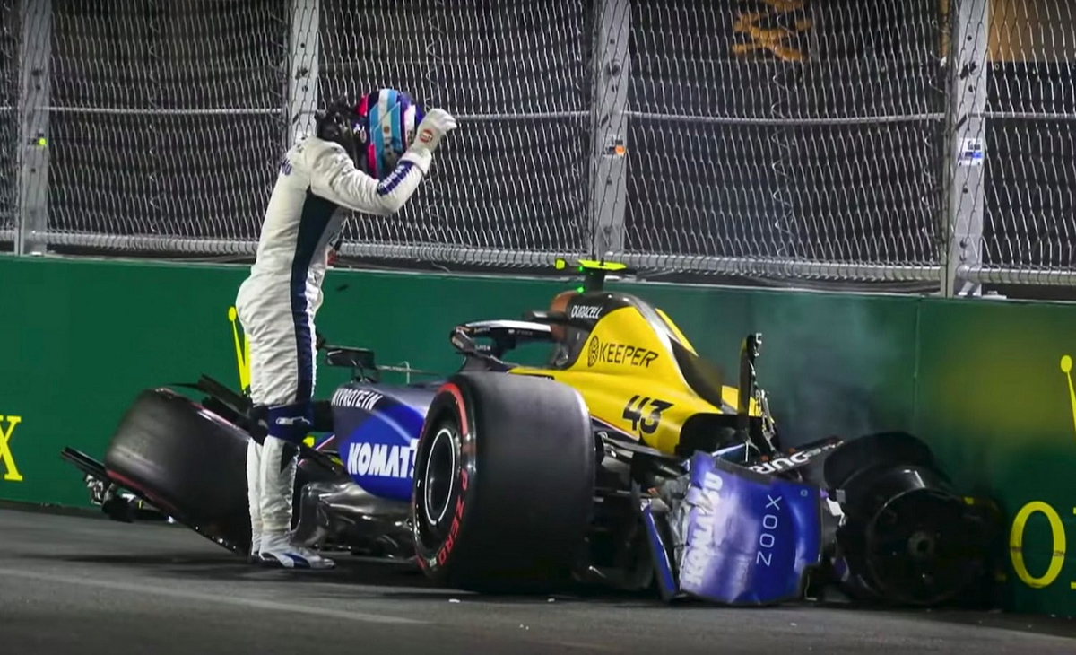 El comunicado de Williams tras el choque de Franco Colapinto